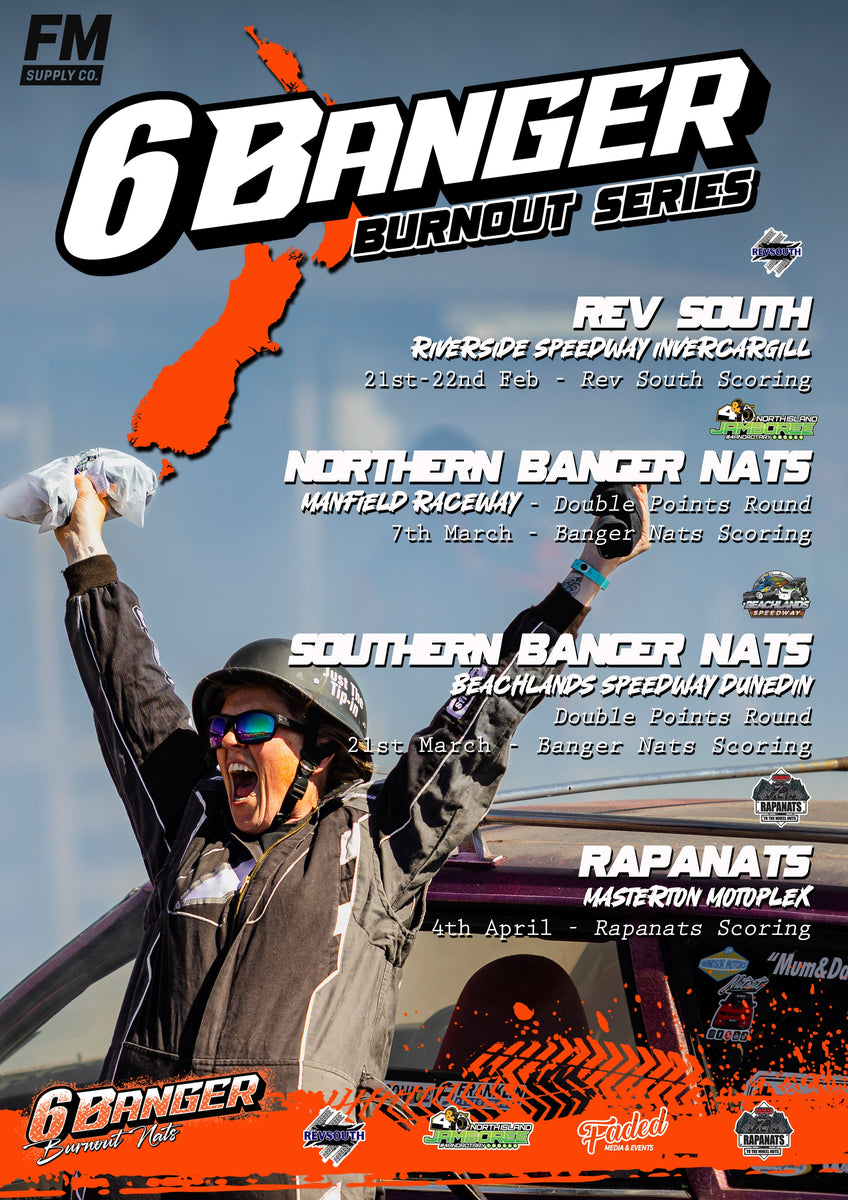 6 BANGER BURNOUT SERIES – Fitzroy Motorsport